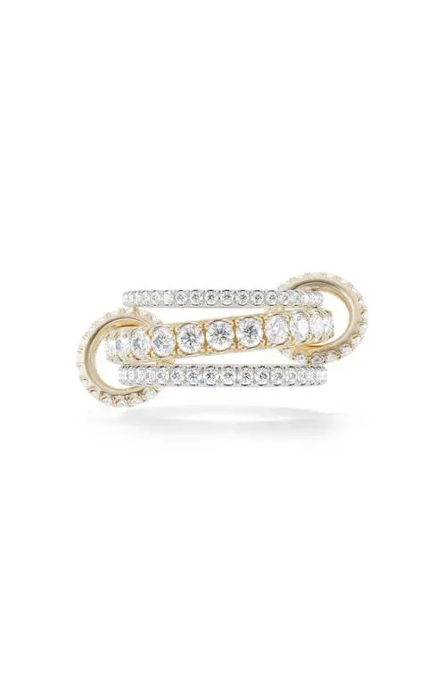 SPINELLI KILCOLLIN Junia Diamond Pavé Stack Ring - Yellow Gold