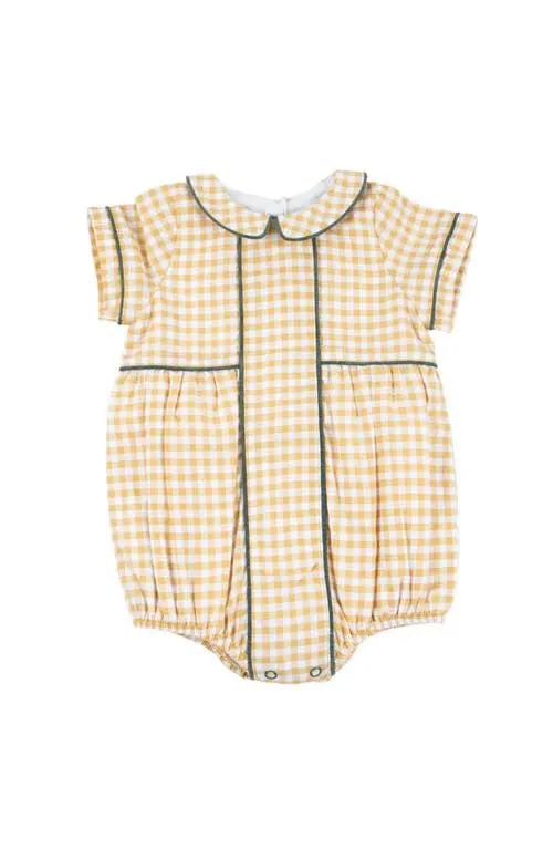 CUCLIE Gingham Bubble Romper