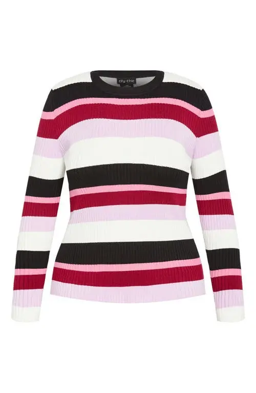 City Chic Raelyn Ribbed Sweater