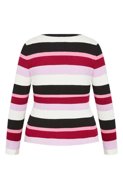 City Chic Raelyn Ribbed Sweater