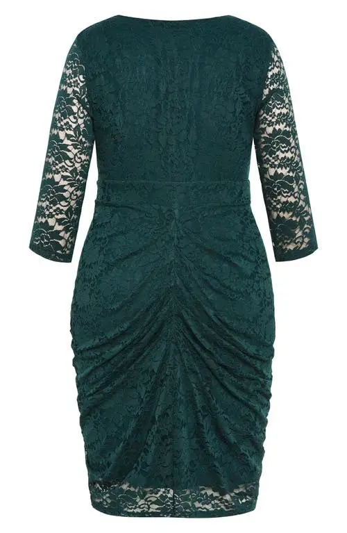 City Chic Aleena Lace Bodycon Dress