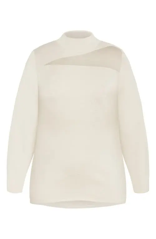 City Chic Reign Mock Neck Sweater