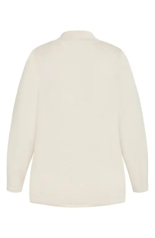City Chic Reign Mock Neck Sweater