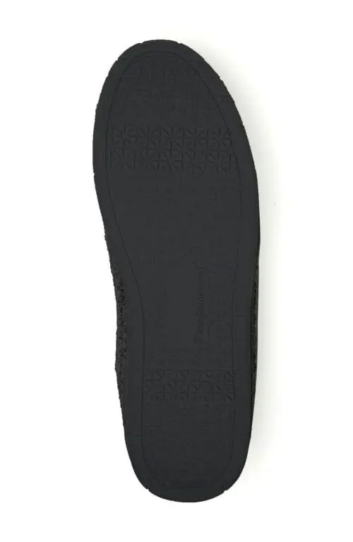 DEARFOAMS Rachel Marled Chenille Slippers - Black