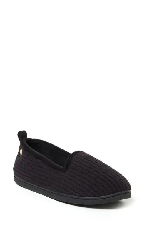 DEARFOAMS Rachel Marled Chenille Slippers - Sleet