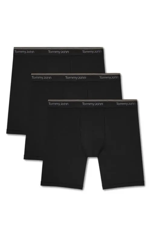 Tommy John 3-pack Ultra Soft Flex Boxer Briefs - Black Beauty 3 Pack