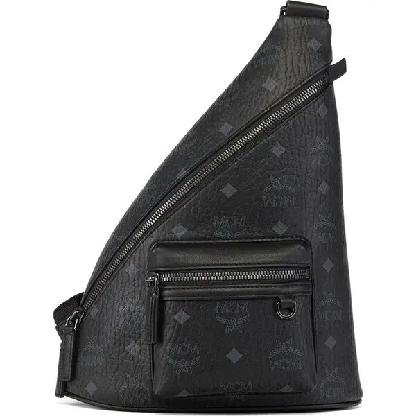 Mcm Mini Aren Sling In Visetos - Bk