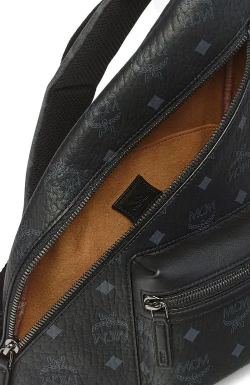 Mcm Mini Aren Sling In Visetos - Bk
