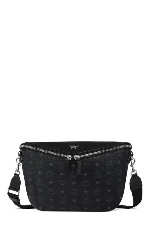 Mcm Medium Diamant Crossbody Bag - Bk