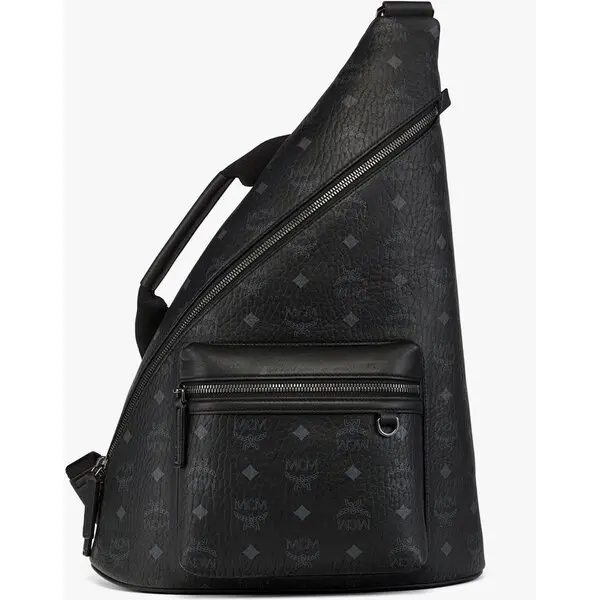 Mcm Aren Sling Bag - Bk