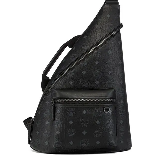 Mcm Aren Sling Bag - Bk