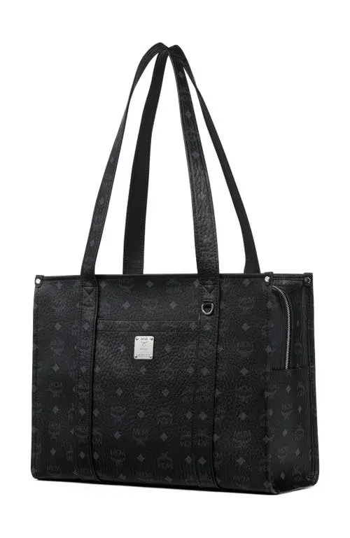 Mcm Small Aren School Bag Tote - Black