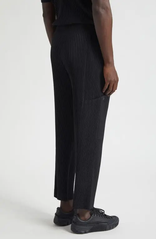 Issey Miyake Quarry Pleated Straight Leg Pants