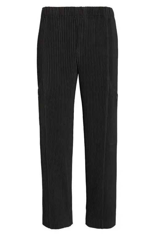 Issey Miyake Quarry Pleated Straight Leg Pants