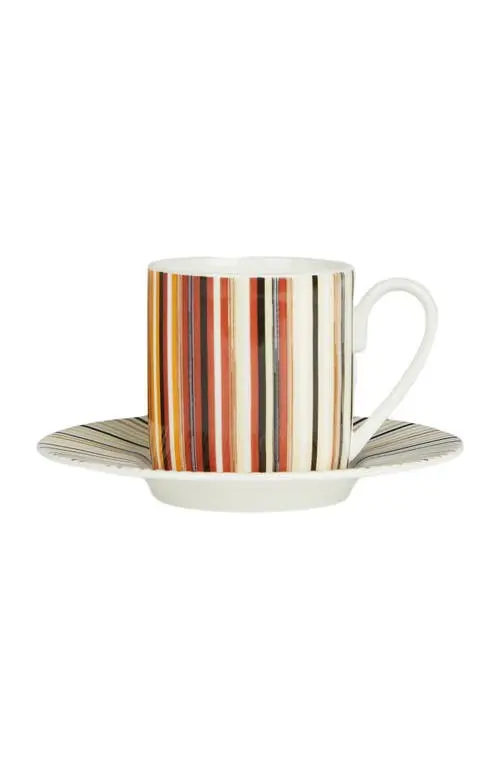 Missoni Jenkins Set Of 6 Coffee Cups & Saucers - White