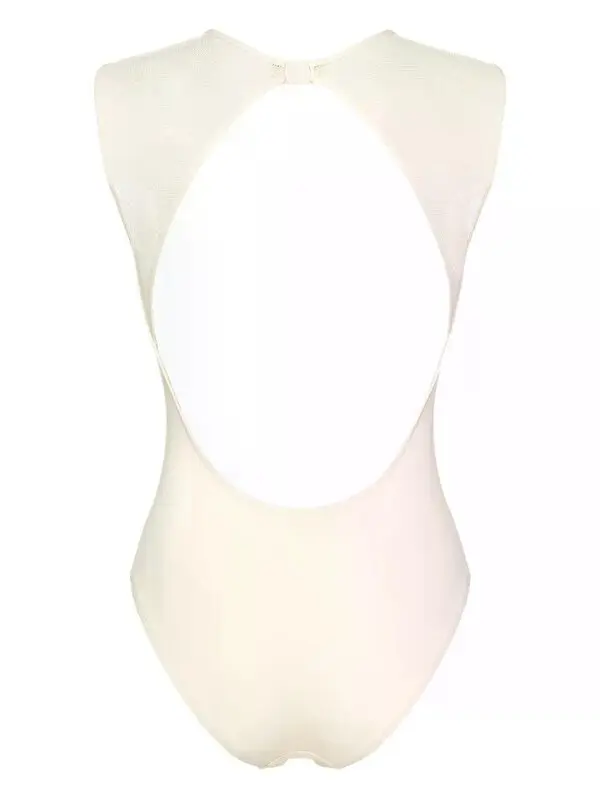 ERES One-piece Swimsuit With Mesh Panel - Neutrals