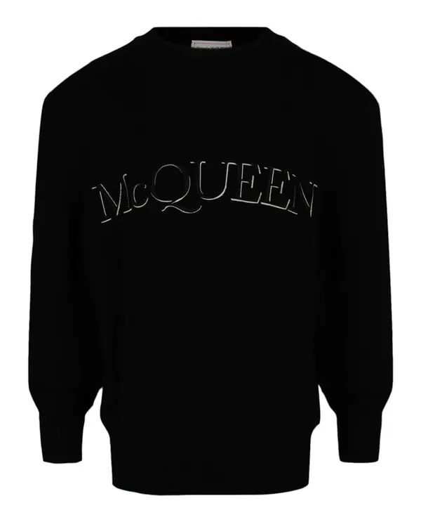 Alexander McQueen Logo Embroidered Sweater