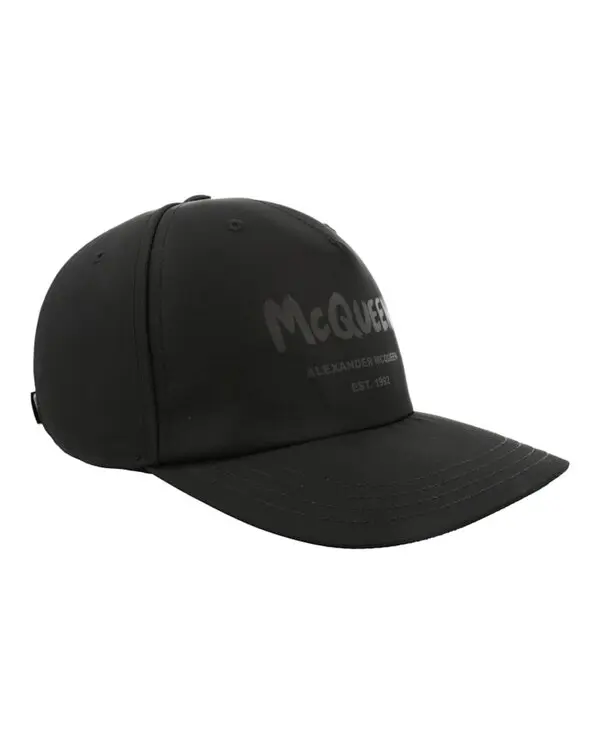 Alexander McQueen Graffiti Baseball Cap - Black