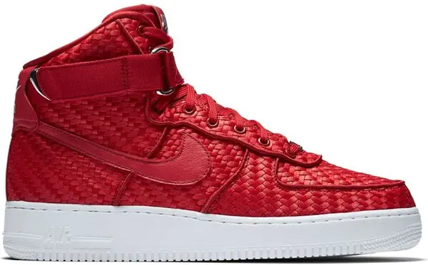 Nike Air Force 1 High Woven Sneakers - Gym Red/white