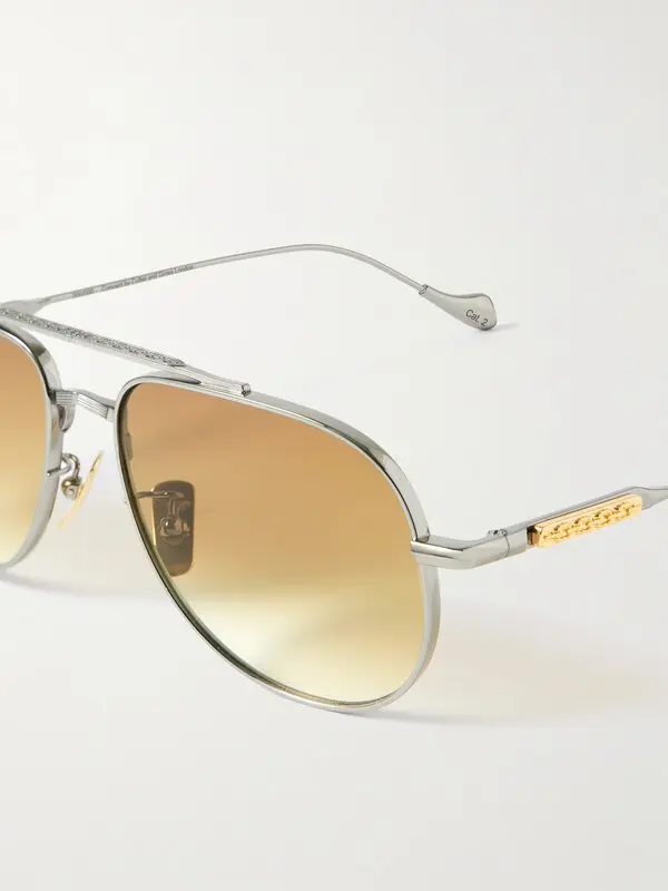 CUTLER AND GROSS The Great Frog Bowie Aviator Sunglasses