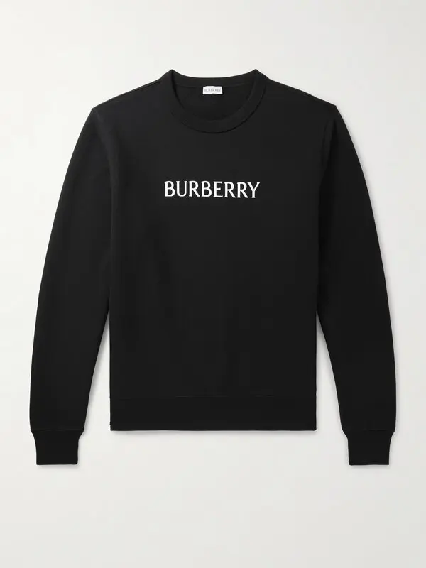 Burberry Logo-print Cotton-jersey Sweatshirt