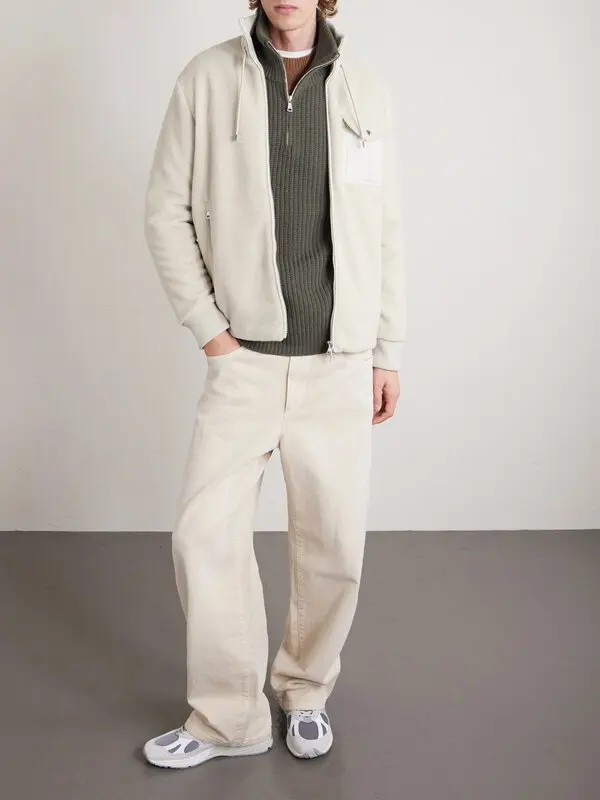 Moncler Teddy Fleece Down Jacket - Neutrals