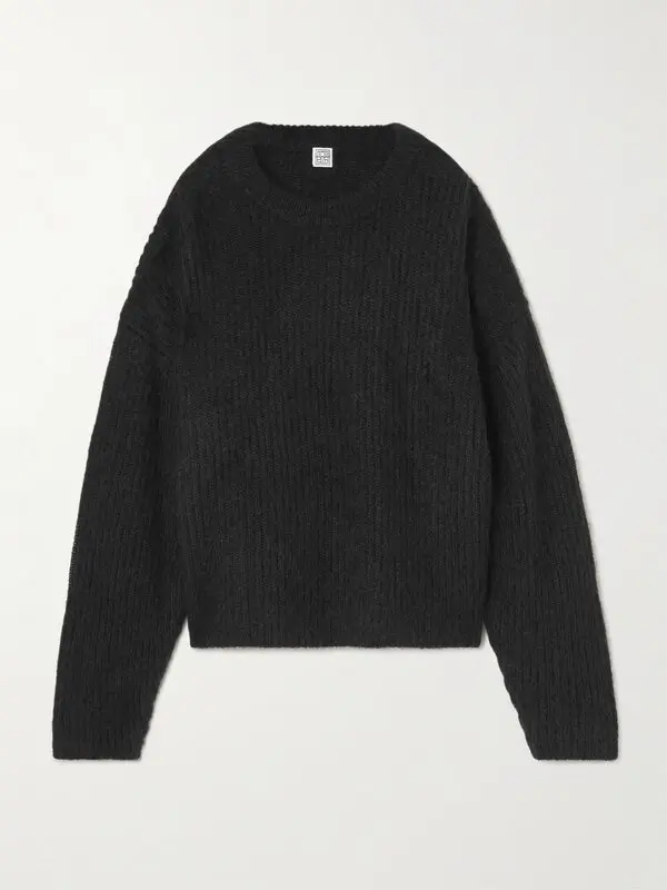 TOTEME Oversized Ribbed Alpaca-blend Sweater