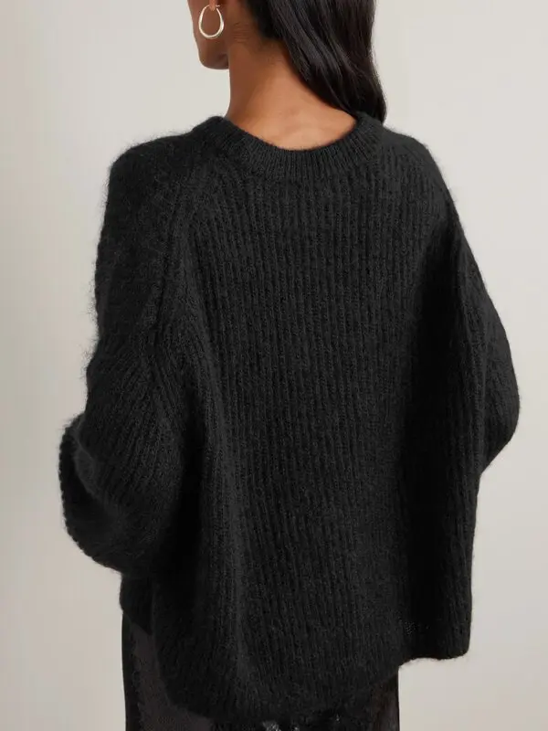 TOTEME Oversized Ribbed Alpaca-blend Sweater