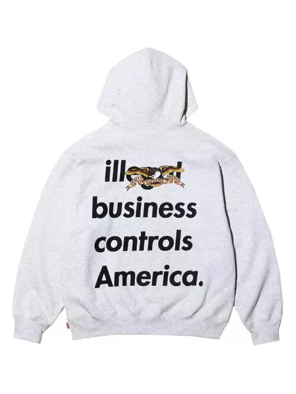 Supreme Antihero® Graphic-print Hoodie - Grey