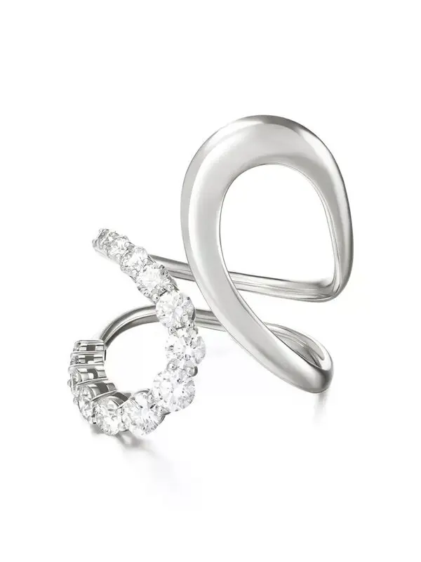 Melissa Kaye 18k White Gold Aria Diamond Jane Ring