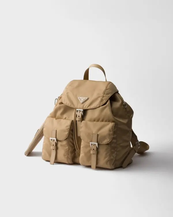 Prada Re-nylon Backpack - Camel Brown