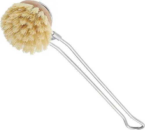 KUCHENPROFI Classic Stainless Steel Dishwashing Brush W/natural Bristles - Brown