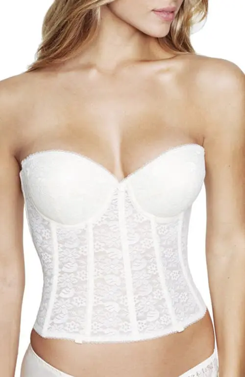 DOMINIQUE INTIMATES Hannah Push-up Longline Underwire Bustier - Ivory