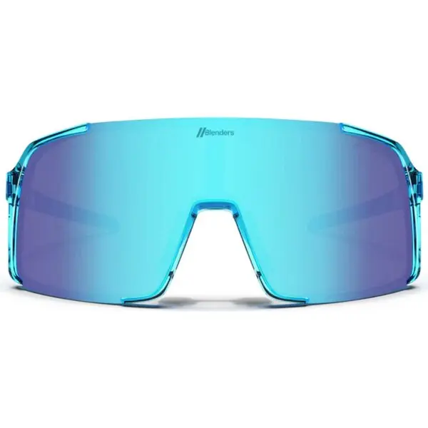 BLENDERS EYEWEAR Exposé 132mm Polarized Semi-rimless Shield Sunglasses - Blue Fade