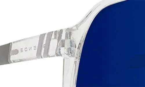 BLENDERS EYEWEAR Exposé 132mm Polarized Semi-rimless Shield Sunglasses - Wave Dover