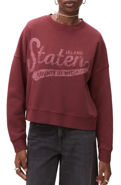 Mango Oversized Graphic Sweatshirt