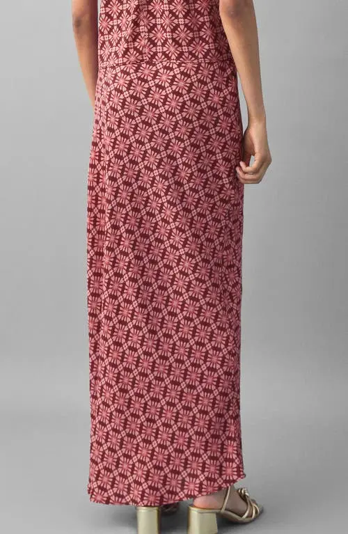 Mango Printed Maxi Skirt - Pastel Pink