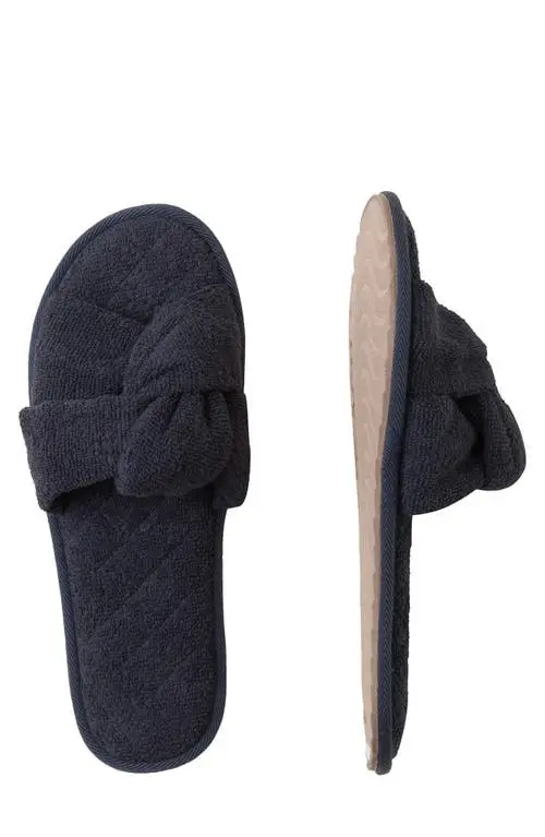 Barefoot Dreams Cozy Terry Slipper - Indigo