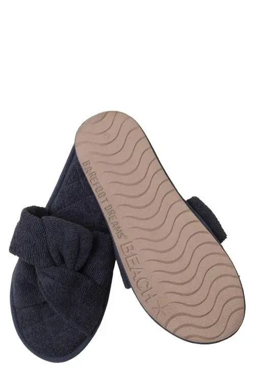 Barefoot Dreams Cozy Terry Slipper - Indigo