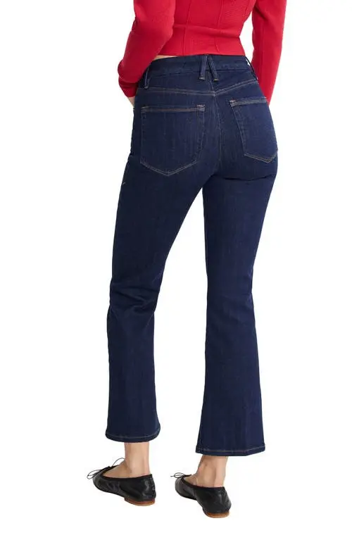 Good American Good Legs Crop Mini Bootcut Jeans - Indigo1153