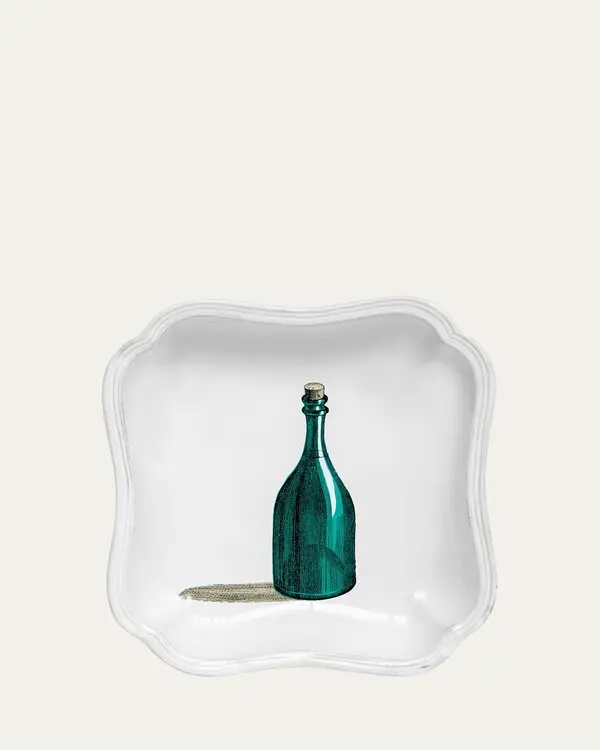 ASTIER DE VILLATTE X John Derian Green Bottle Soup Plate - Multi