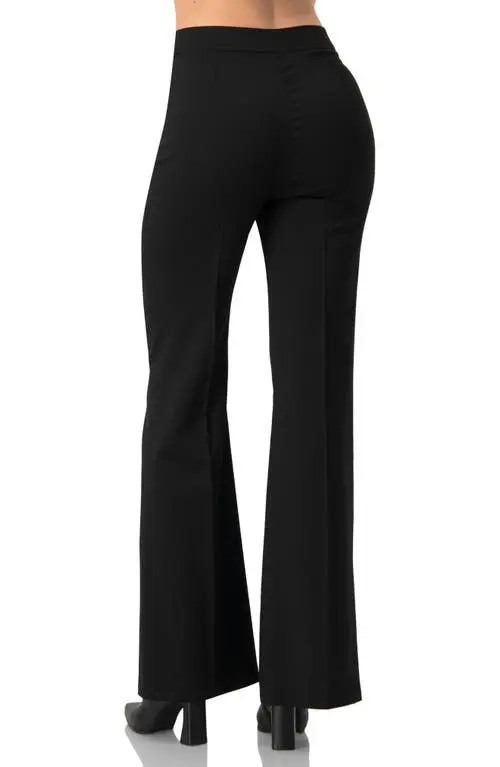 IVONNE Classic Tailored Straight-leg Wool Pants - Black