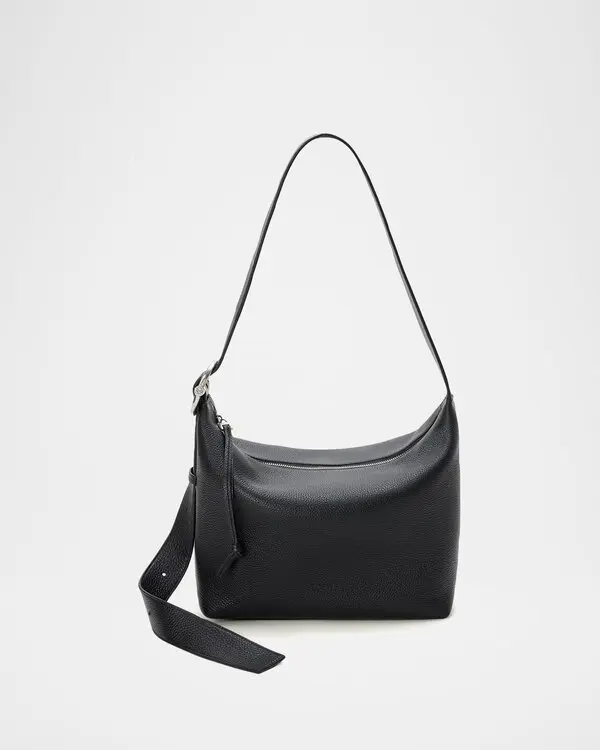 Loewe Loop Grained Calfskin Shoulder Bag - Black