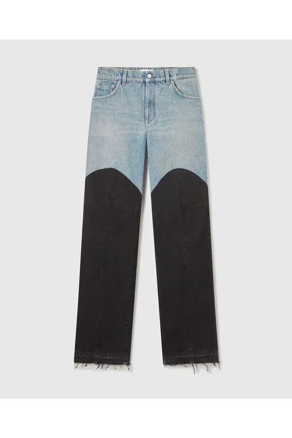 Stella McCartney Patchwork Panel Denim Jeans - Blue