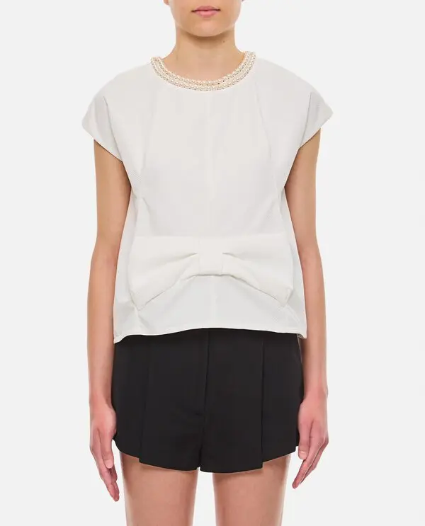 Junya Watanabe Pearl Neckline Blouse