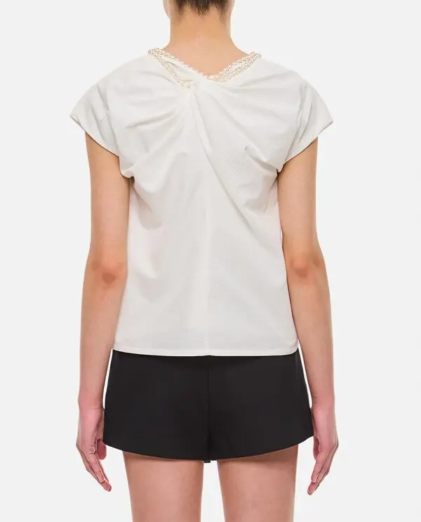 Junya Watanabe Pearl Neckline Blouse