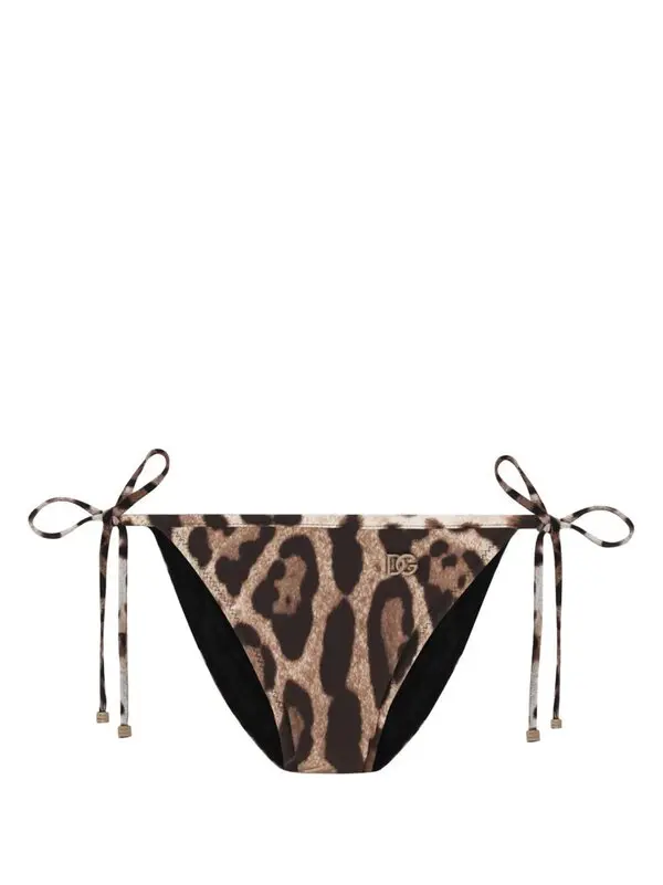 Dolce & Gabbana Leopard Print Bikini Bottom - Multi