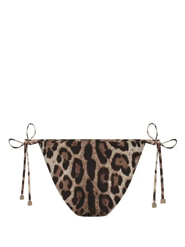 Dolce & Gabbana Leopard Print Bikini Bottom - Multi