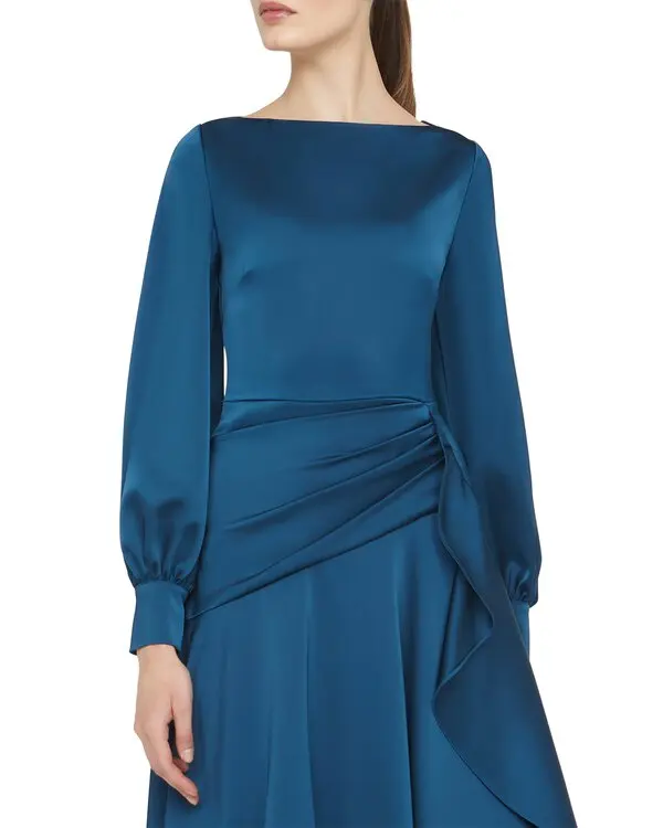 Theia Florence Handkerchief Hem Dress