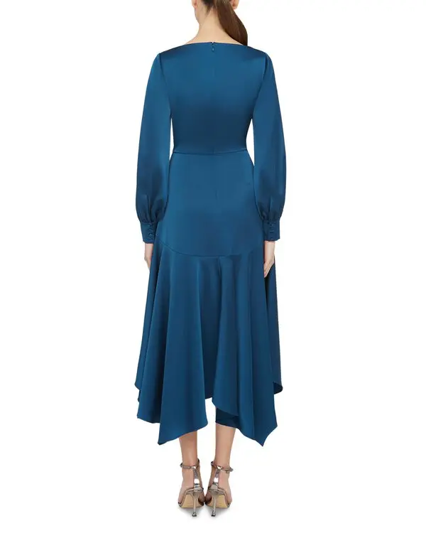 Theia Florence Handkerchief Hem Dress
